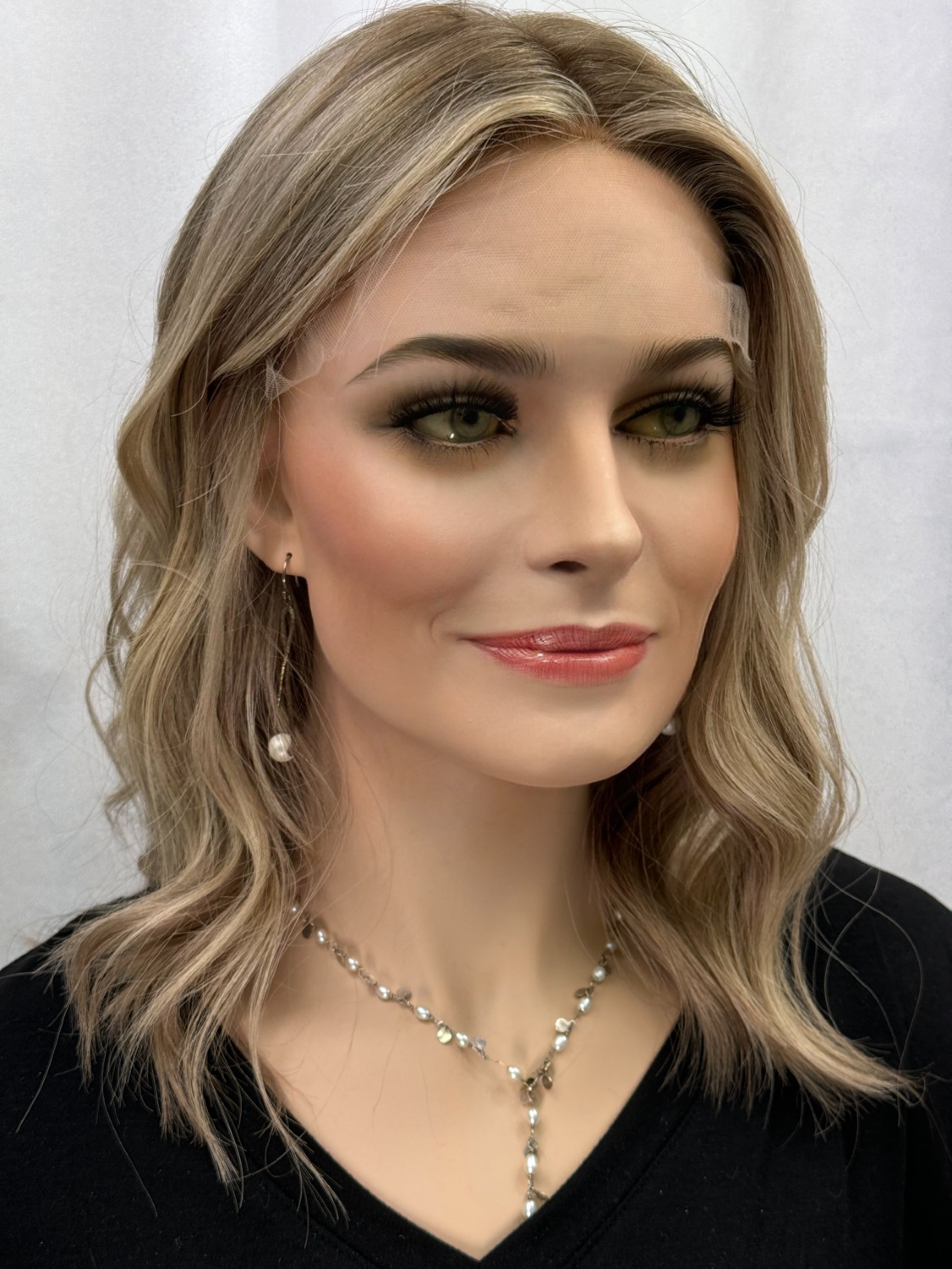 #378 New Medical Cap French Drawn Silk Top With Lace Front (S)17/18 ...